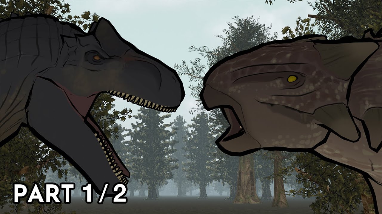 Ankylosaurus vs Allosaurus | Animation (Part 1/2) - YouTube