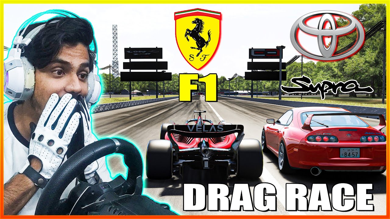 ULTIMATE DRAG RACE BETWEEN TOYOTA SUPRA VS FERRARI F1-75 | Chief ...