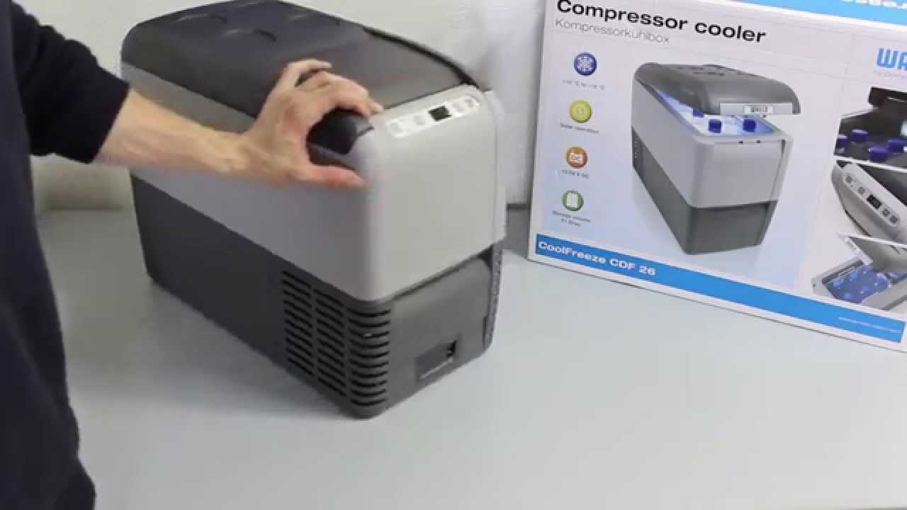 Auto ledusskapis Waeco CDF26 - YouTube