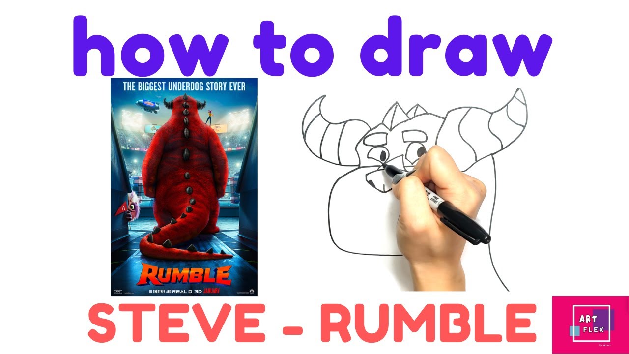 How To Draw Color Steve | Rumble Movie 2021 | Step By Step - YouTube