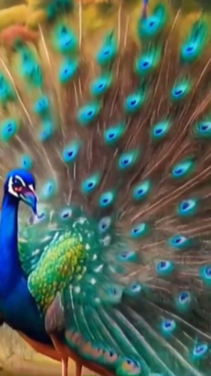 Peacock Colorful Feather๐ง๐ง๐ง Rain Funny Clip Youtube Short Video ๐ณ๐ณ๐ณ