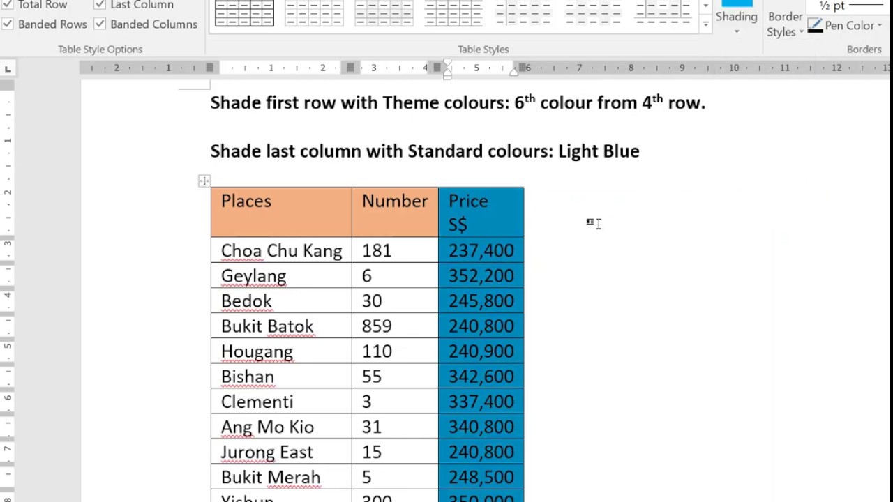 Using MS Word Feature To Shade A Table Cell Row Or Column YouTube using-ms-word-feature-to-shade-a-table-cell-row-or-column-youtube