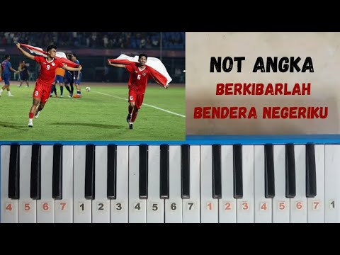 Not Angka Berkibarlah Bendera Negeriku - YouTube