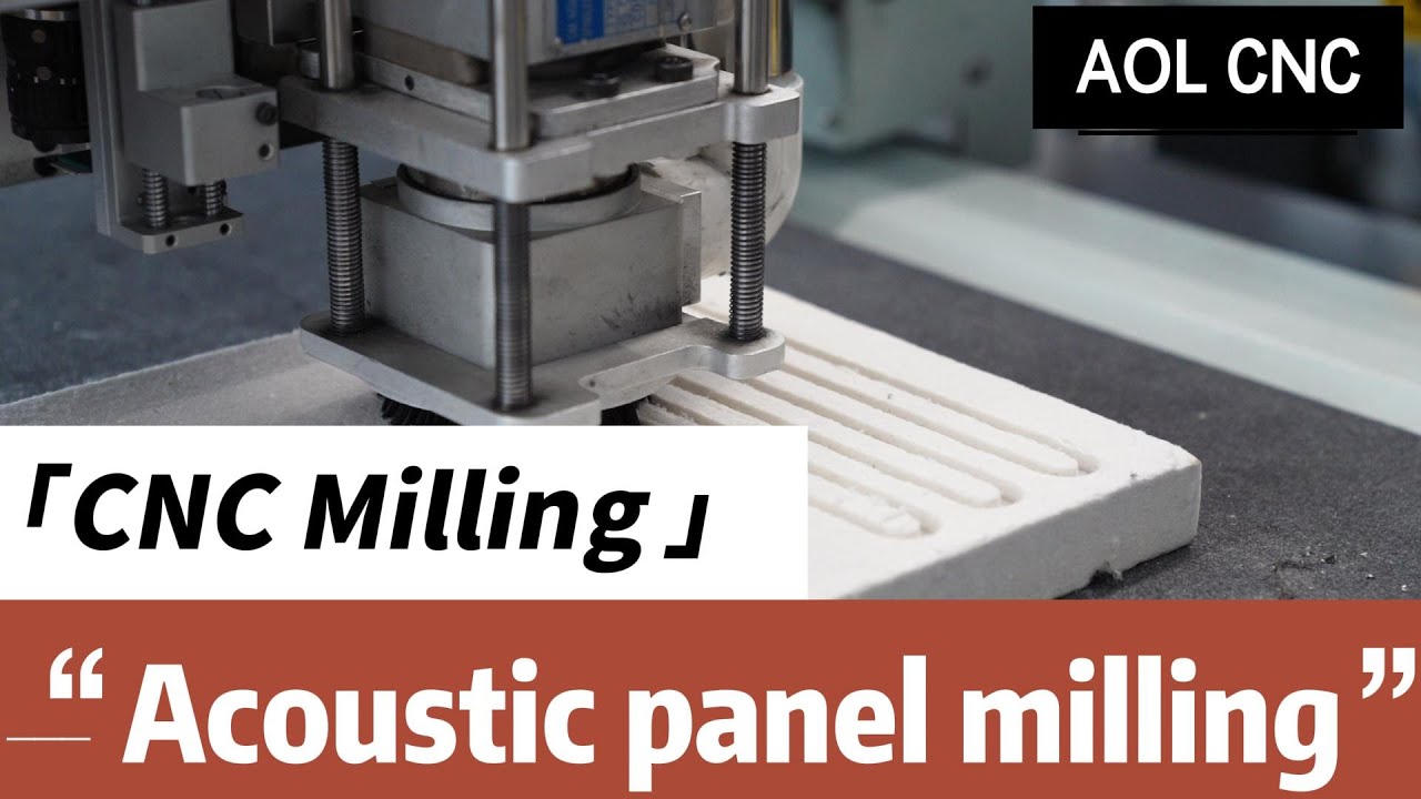 Smart Acoustic panels Cutting&Milling machine - YouTube