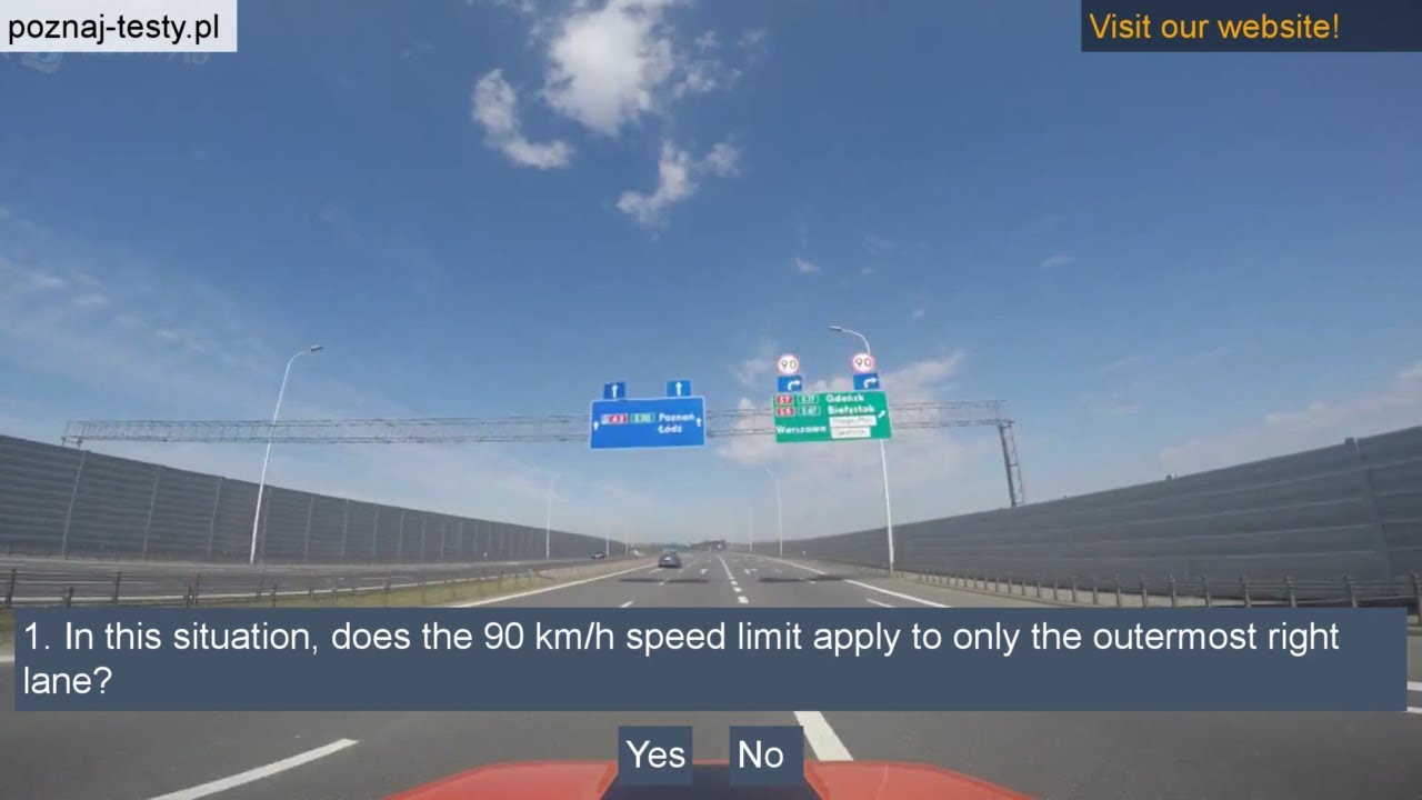 In this situation, does the 90 km/h speed limit apply to only the ...