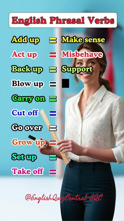 10 Essential Phrasal Verbs You Need to Know #learnenglish #grammar ...