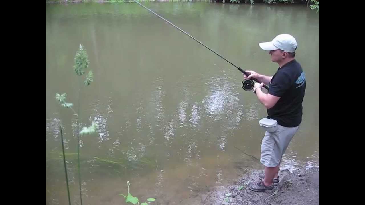 Centerpin Cast from Float Fishing - YouTube