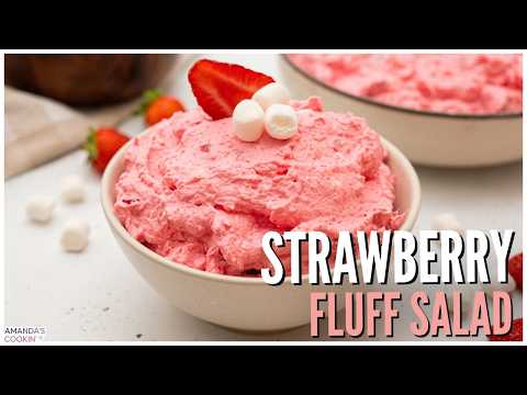 Strawberry Fluff Salad with Cottage Cheese