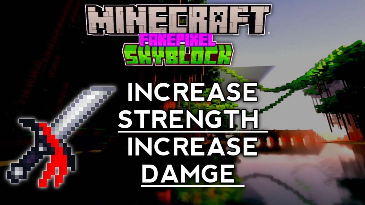 how to increase damage and strength in fakepixel skyblock | increase ...