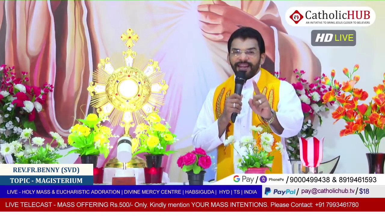 HOLY MASS | MAGISTERIUM | REV.FR.BENNY SVD | DMC | HABSIGUDA | HYD | 13 ...