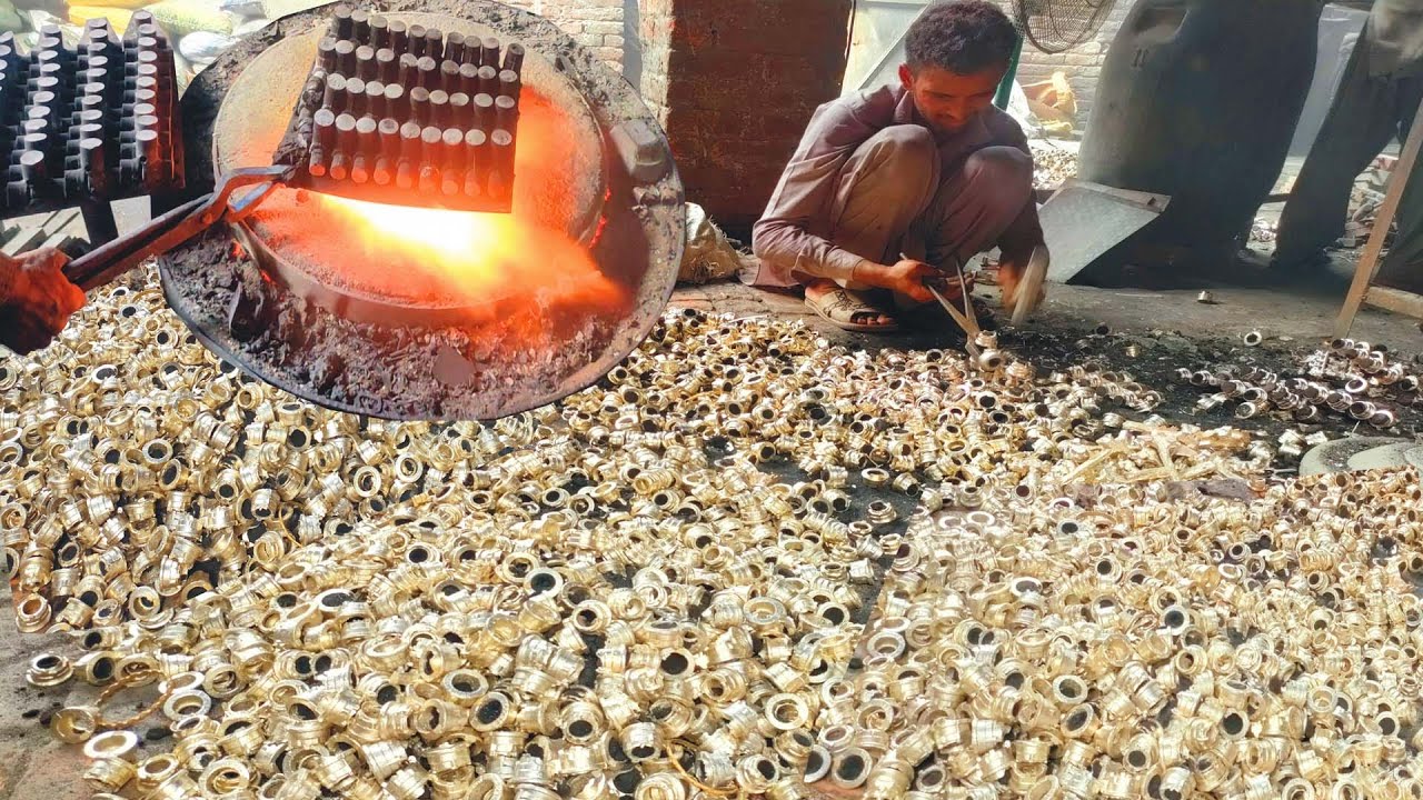 How brass ball Valve Casting Process of Casting Process of Parts Valve ...