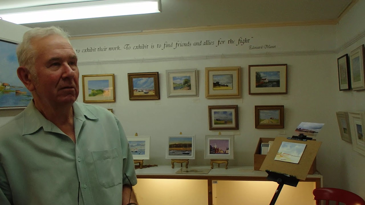 David Pullen and his exhibition "Inspired by nature" at Gosfield Gallery (Aug.2016); part 1 ...