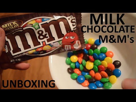Unboxing Milk Chocolate M&M's 1.69 OZ Bag - YouTube