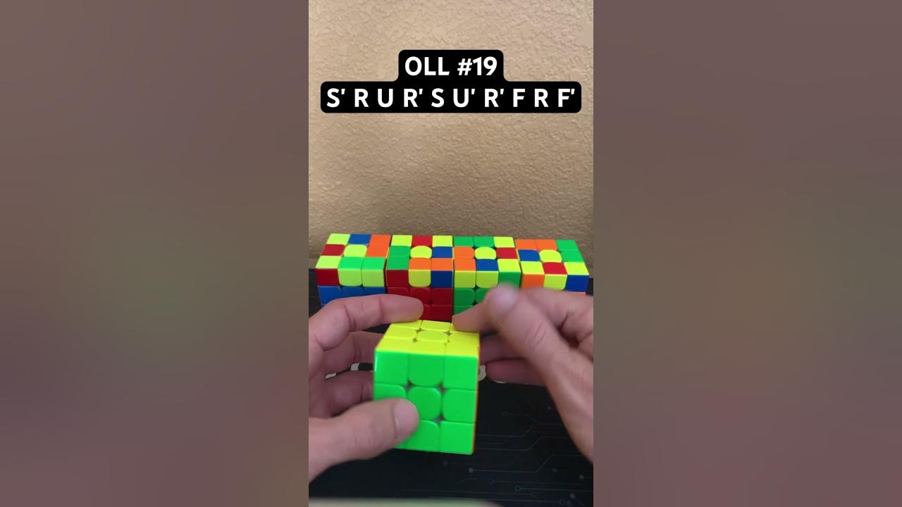 OLL #19 dot case is one of 57 oll algorithms in the CFOP speedcubing method. #cfop #speedcubing ...