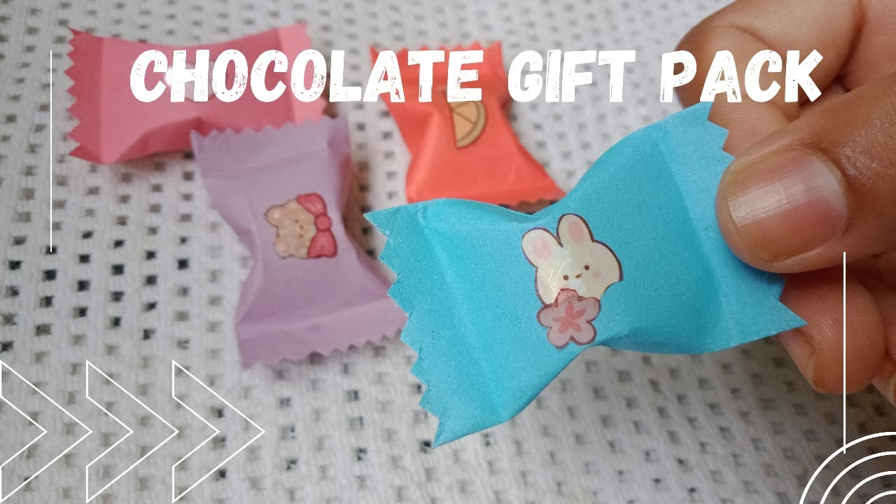 How to make chocolate gift pack of paper // Cute gift idea // Paper ...