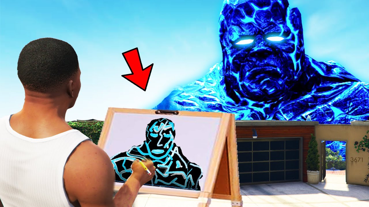 Franklin Uses Magical Painting To Make Ice God In Gta V ! GTA 5 new ...