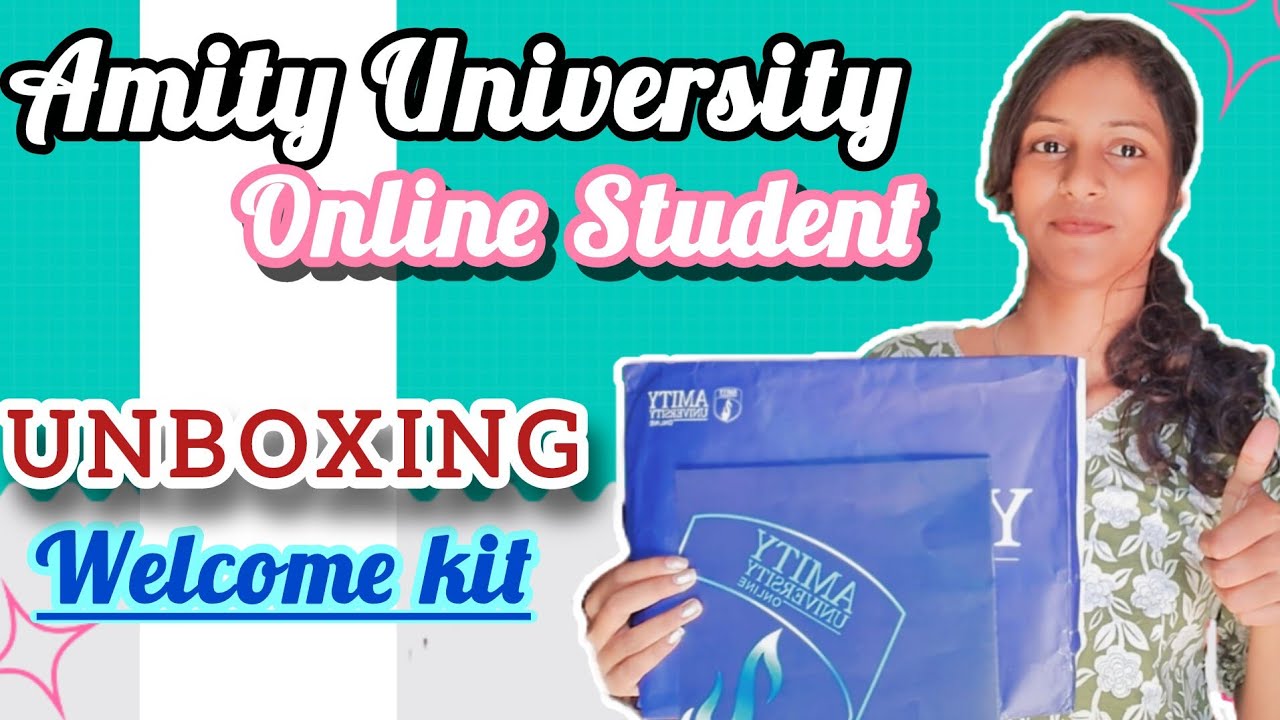 Amity university welcome kit unboxing 🤑|| online bca student - YouTube