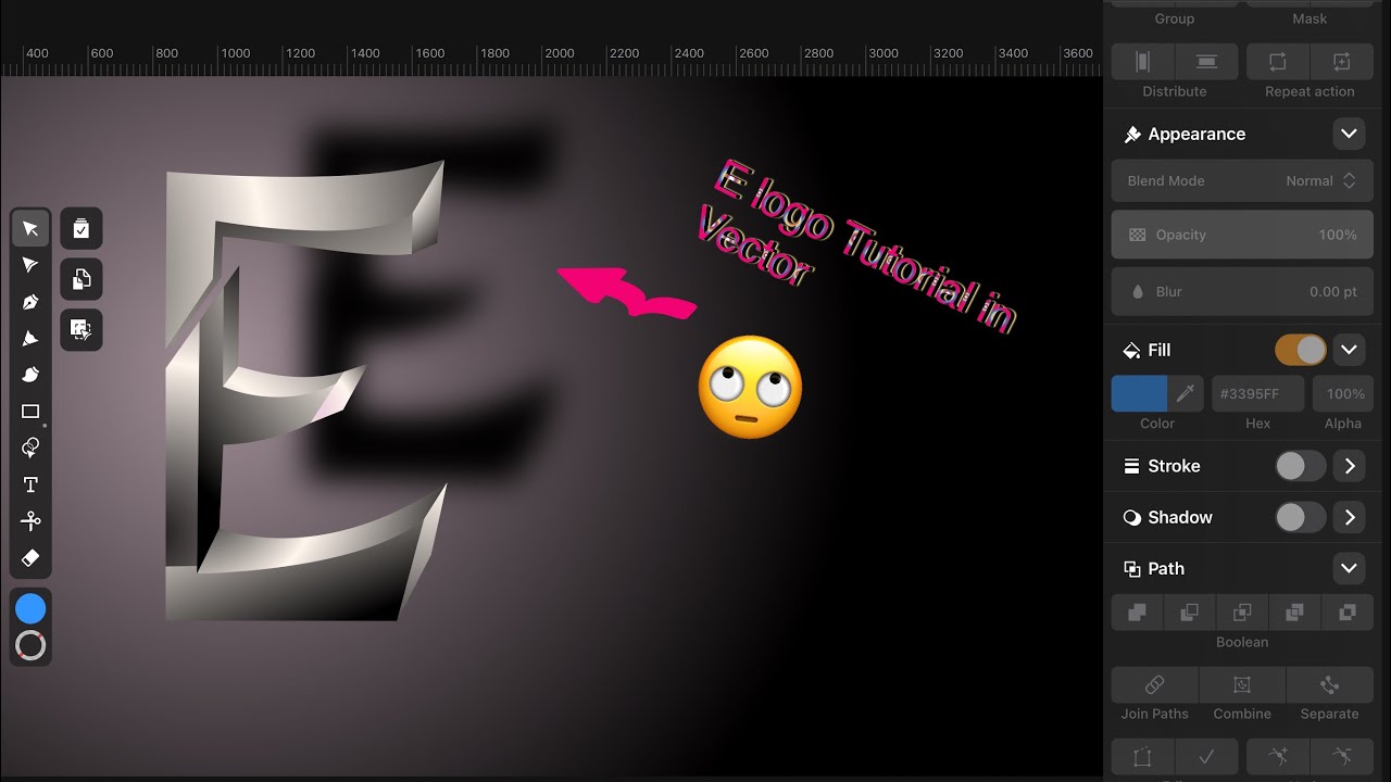 Create E logo || Graphic Design || - YouTube