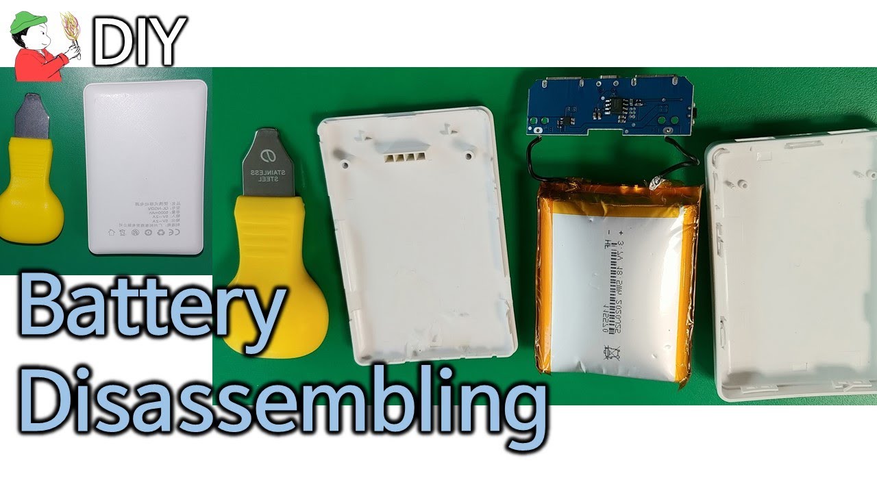 Disassembling broken battery Power bank - YouTube