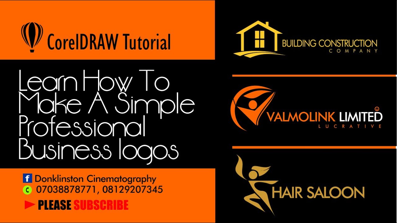 Learn How to make a Simple professional Business Logos - YouTube