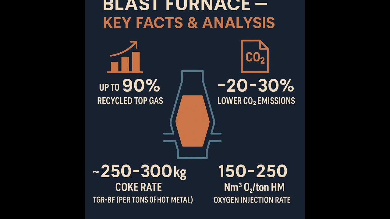 Top Gas Recycling in Blast Furnace | Cut 30% CO₂ Emissions in Steel ...