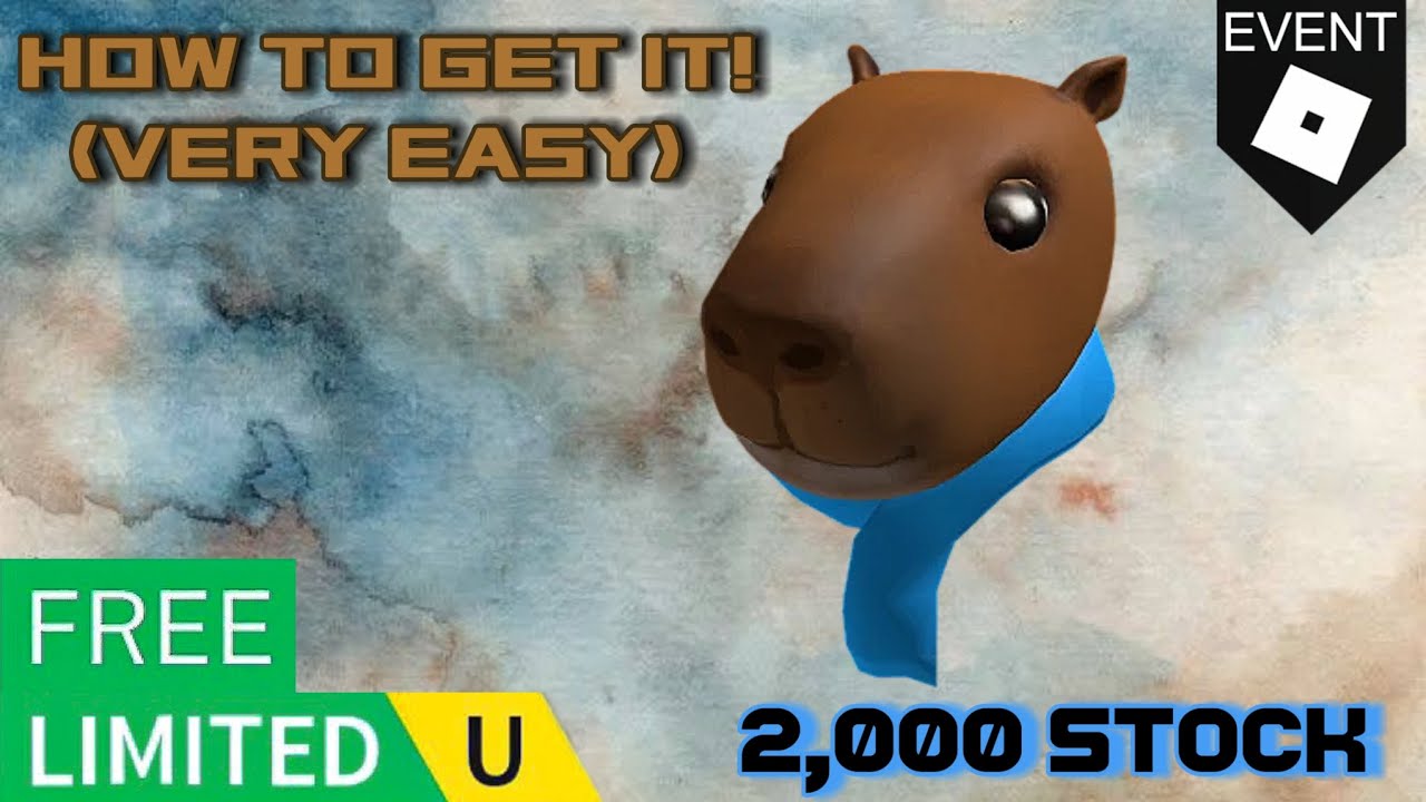 [FREE UGC LIMITED] How to get the Capybara Head | (ROBLOX) - YouTube