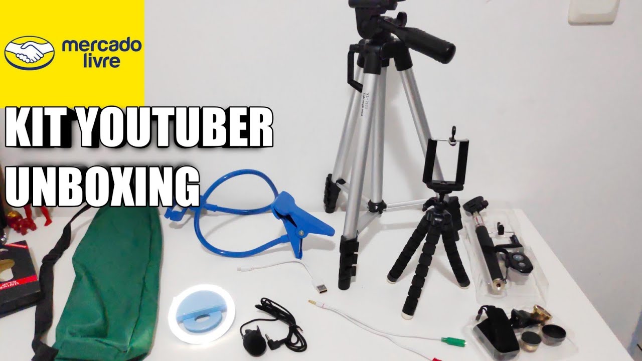 COMPREI UM KIT YOUTUBER PROFISSIONAL MUITO BARATO NO MERCADO LIVRE ...