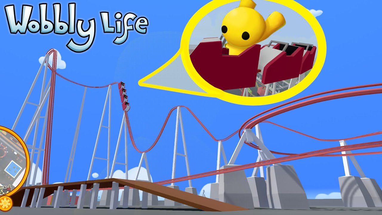 I FOUND A ROLLER COASTER IN WOBBLY LIFE! - YouTube