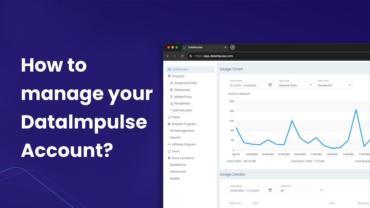 How to manage your DataImpulse account: a step-by-step tutorial - YouTube