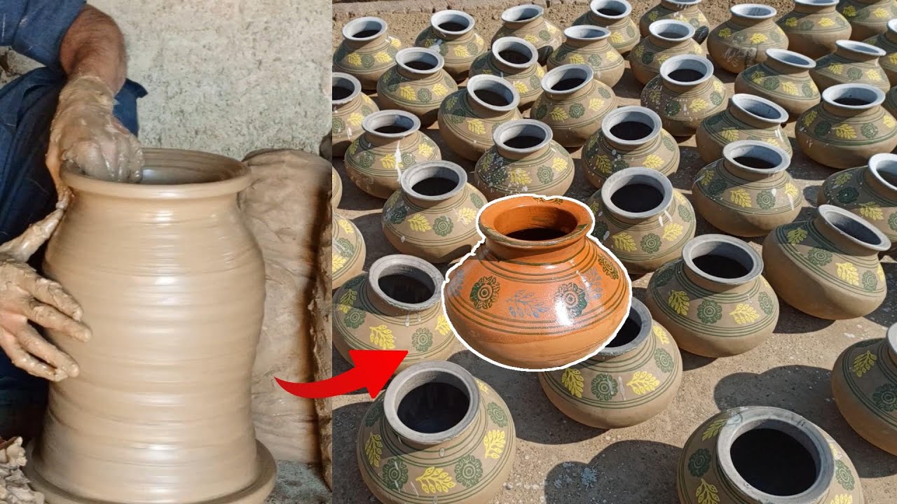 Making Beautiful Clay Pots: A Potter's Process | Pottery DIY: Hand ...