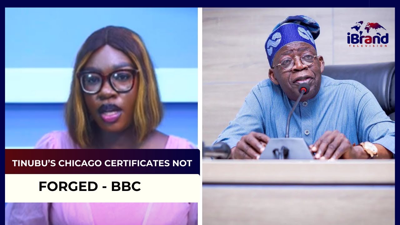 Tinubu’s Chicago Certificates Not Forged - BBC - YouTube
