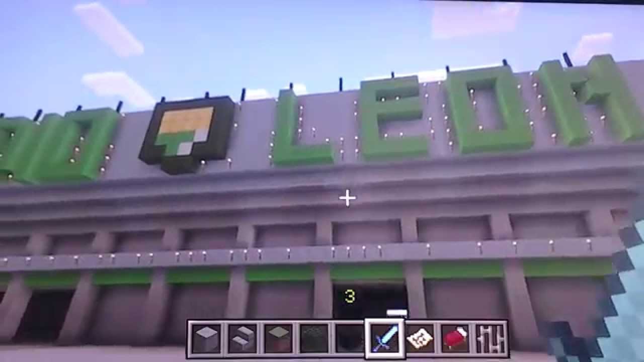 Estadio Leon hecho en minecraft Espectacular! - YouTube
