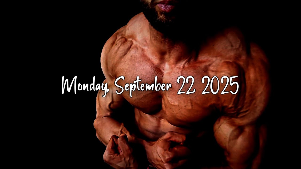 Monday, September 22 2025, One Day After Contest. Muscles Show Off ...