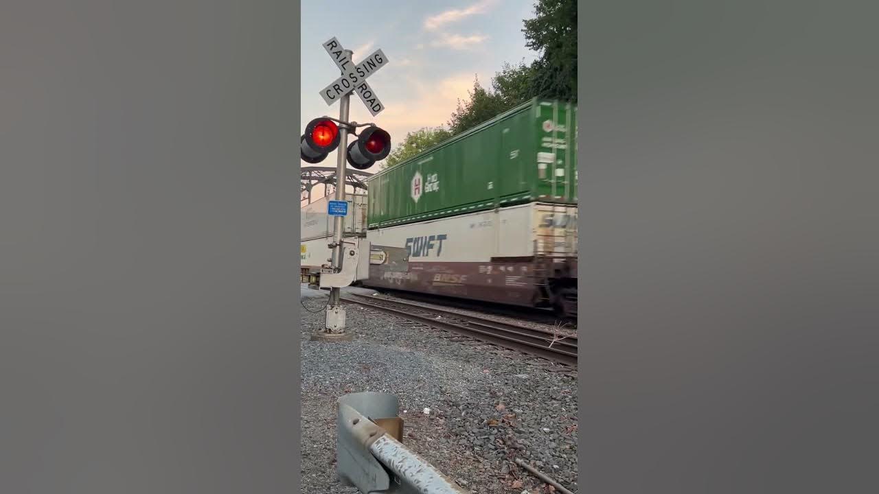 NS #4258 leading NS #4651, and NS #4605, intermodal train - YouTube