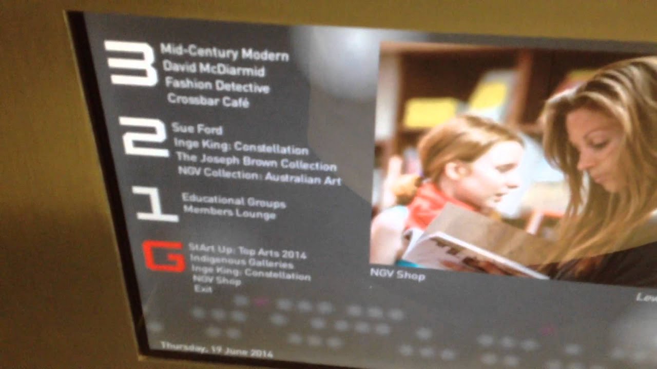 STRANGE Schindler Traction Lift @ Federation Square (National Gallery ...