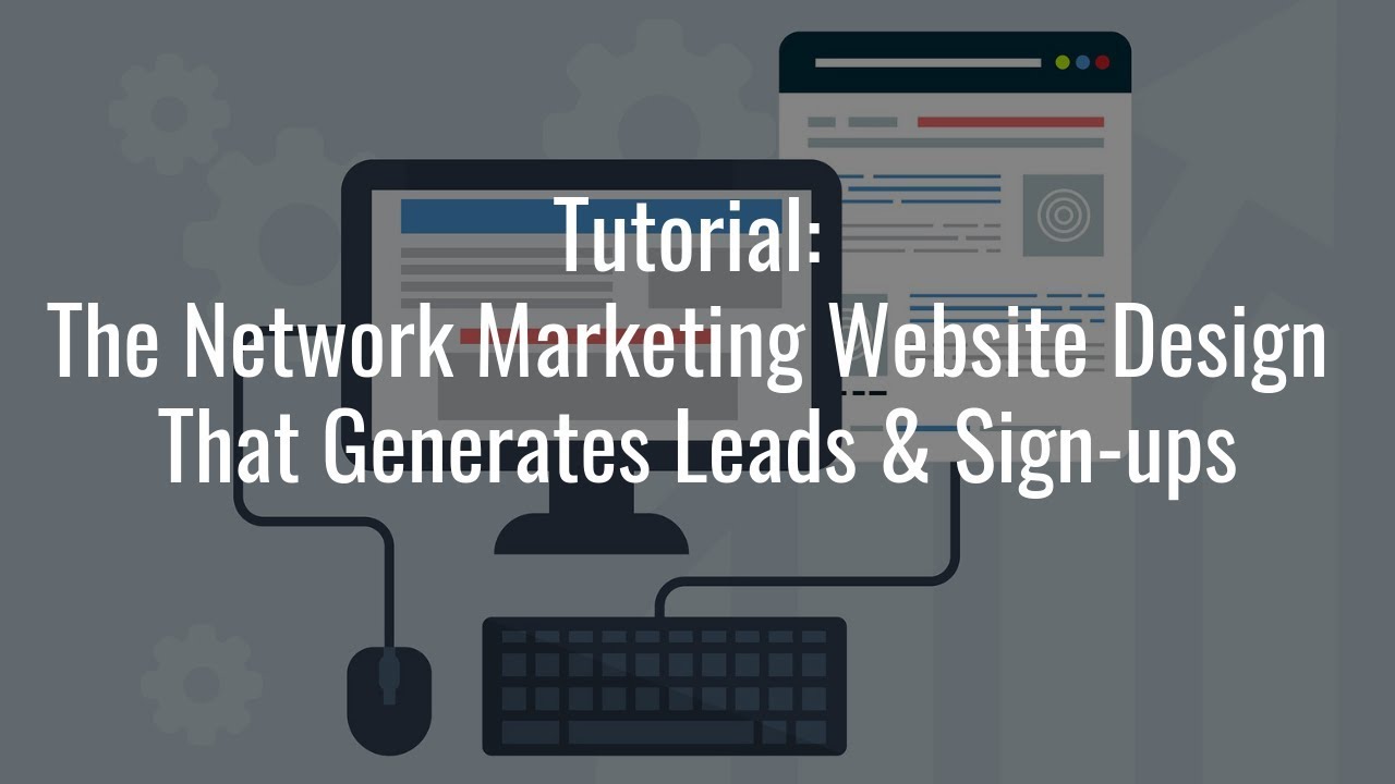 Network Marketing Website Design - YouTube