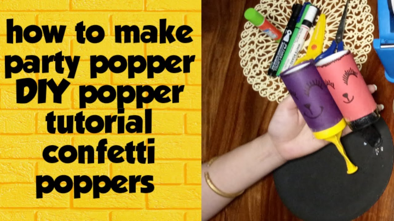 how to make party poppers tutorial of party popper #kidslearningvideo # ...