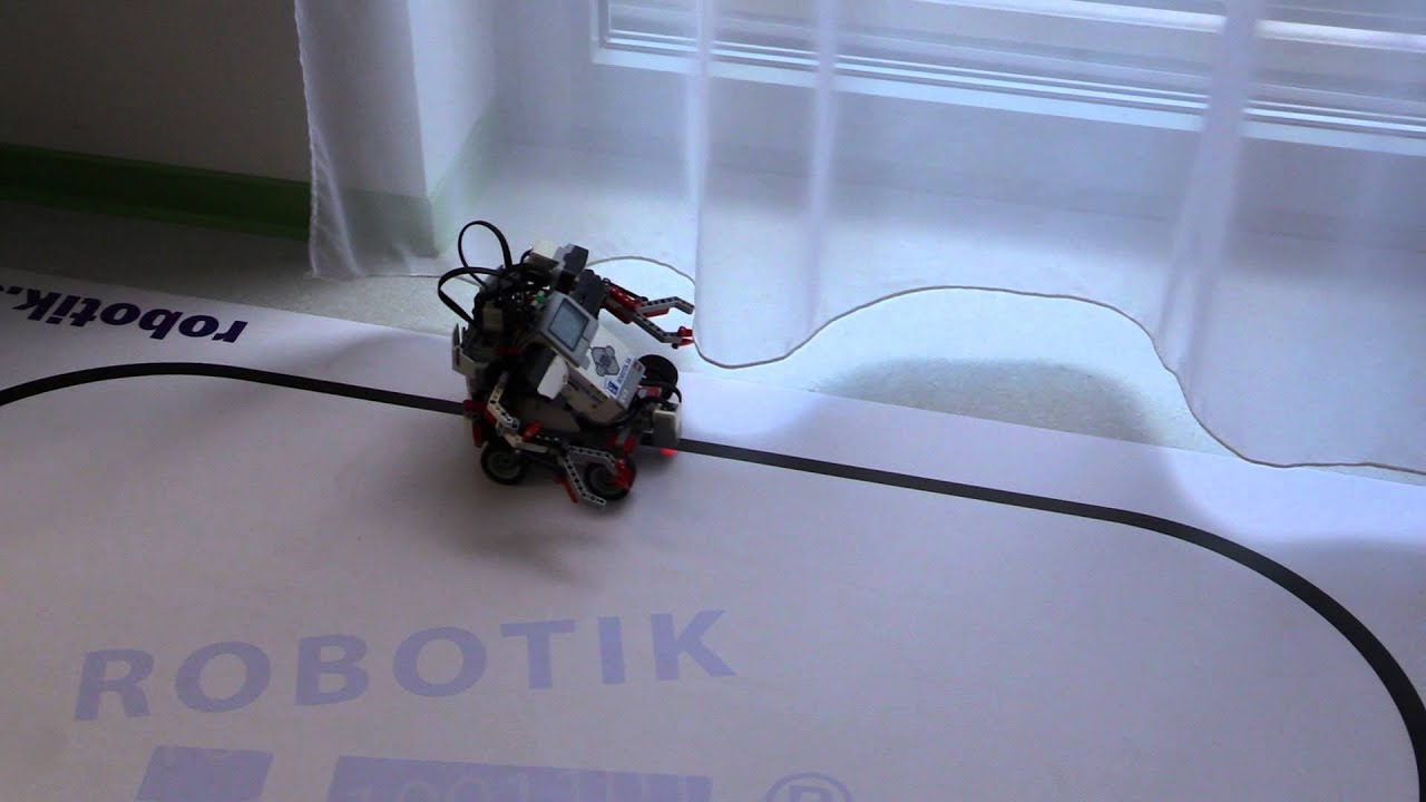 Fuzzík – fuzzy algoritmus vedie robota po čiare - YouTube