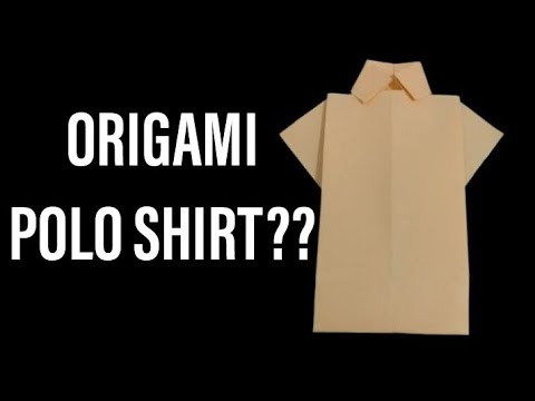 How To Make Origami Polo Shirt | Super Easy Tutorial!! - YouTube