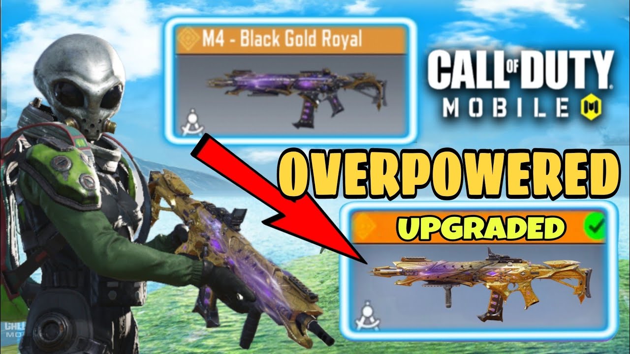 FREE LEGENDARY M4 BLACK GOLD ROYAL UPGRADE TO NORECOIL ATTACHMENT IT'S ...