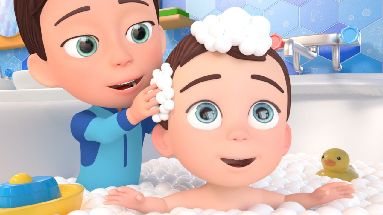 Bath Song | Wash Your Face and Clean Up Song + more Kids Songs and ...