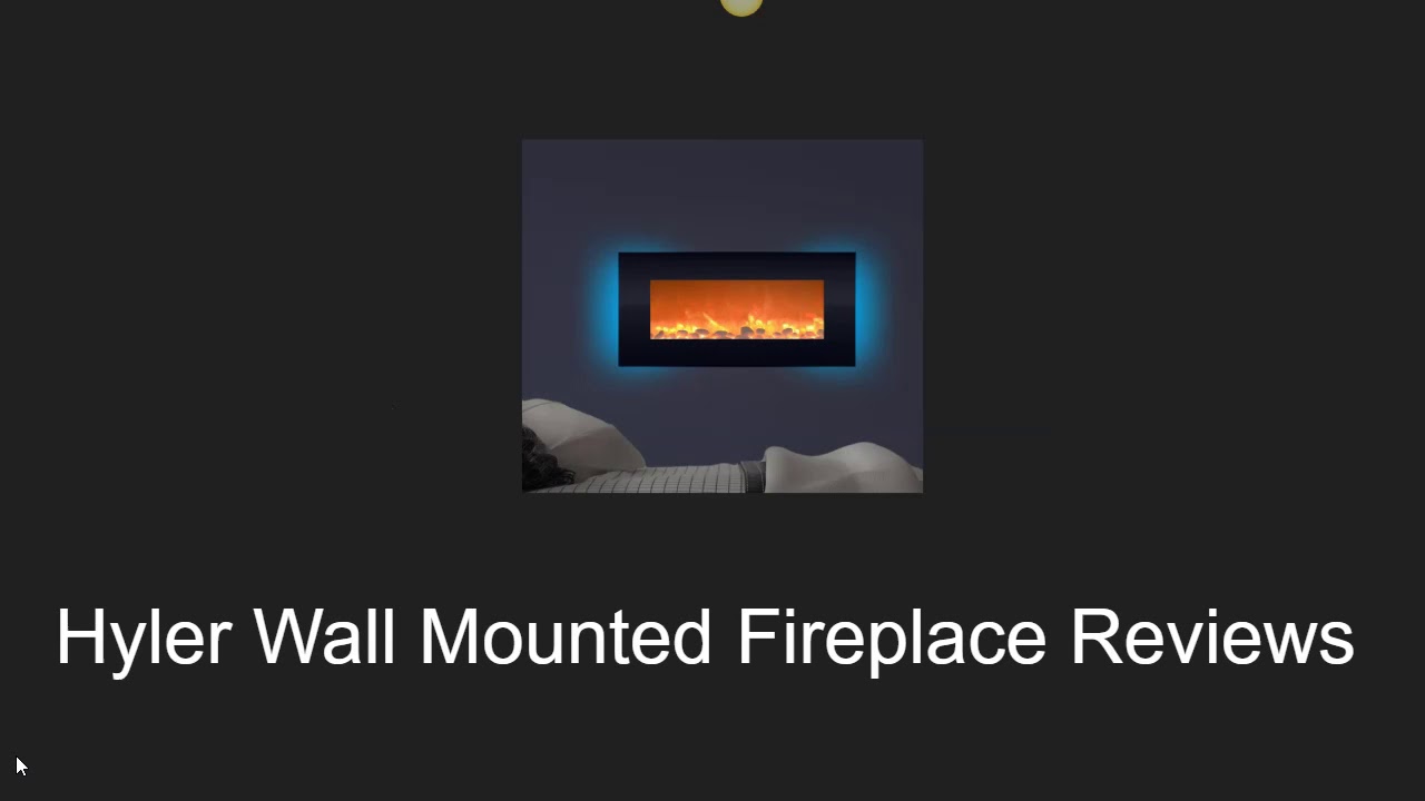 Orren Ellis Hyler Wall Mounted Fireplace Customer Reviews - YouTube