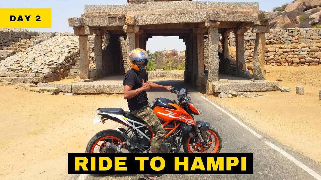 Ride to Hampi (Day 2) | Met Bayya Sunny Yadav | Hampi waterfalls - YouTube