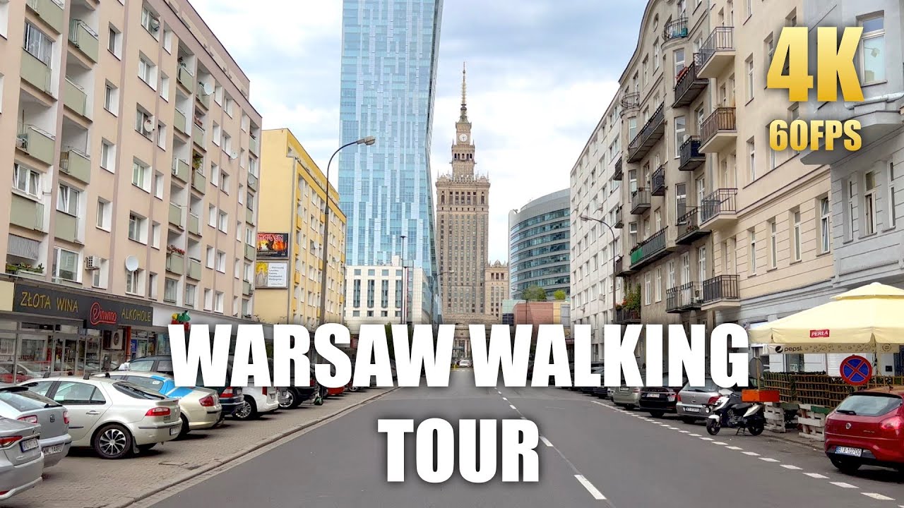 Downtown: Warsaw 🇵🇱 Poland Walking Tour (Ultra HD 4K 60FPS) Virtual ...