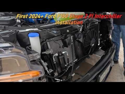 First Stage 2 FI Interchiller installation on a 2024+ Ford F150 4x4 5.0 ...
