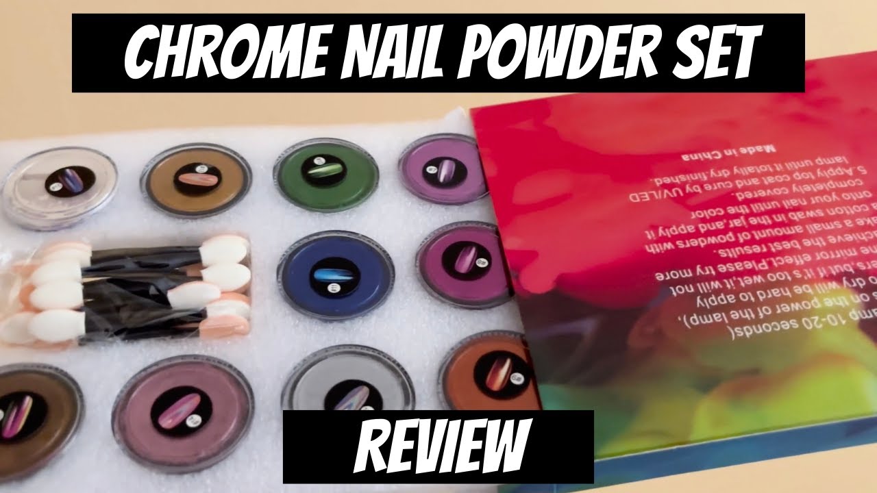 Is It The BEST Chrome Nail Powder Set? (Artdone Chrome Nail Powder Set ...