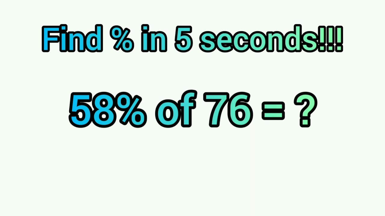 Percentage Trick Find Percentage In 5 Seconds By Er A K Singh YouTube percentage-trick-find-percentage-in-5-seconds-by-er-a-k-singh-youtube