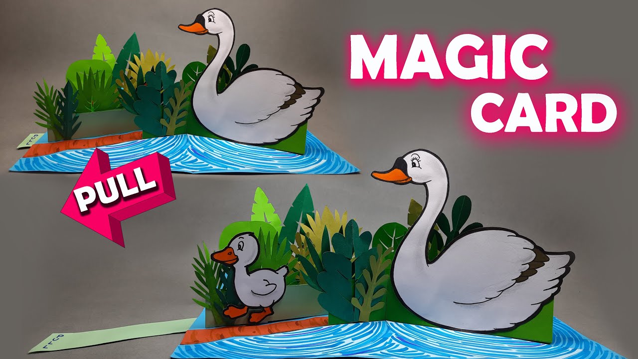 The Ugly Duckling Pop Up Card-Part 2|Pop Up Card |Magic Card | Pop up ...
