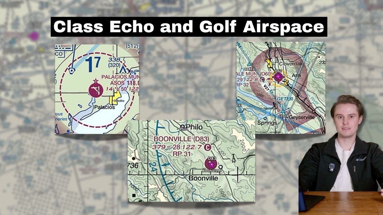 Class Echo and Golf Airspace | Private Pilot Checkride Study - YouTube