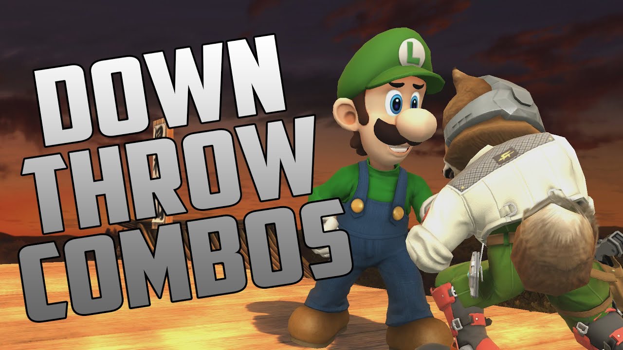 Super Smash Bros. 4 Wii U Version 1.1.1 (Day 1) Luigi Down Throw Combos ...